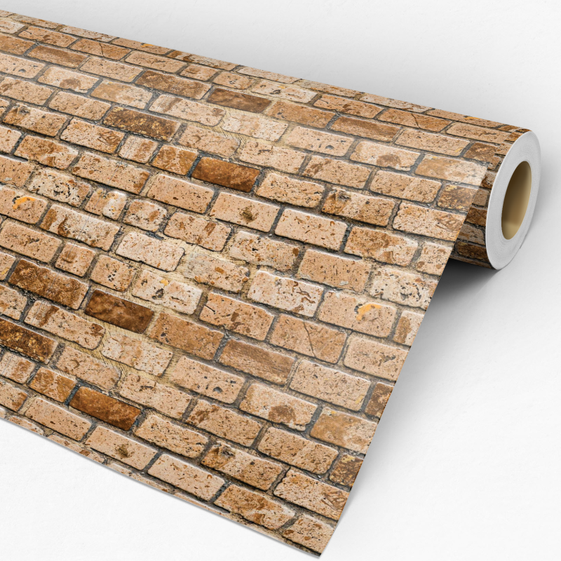 Buy Light Brick Wallpaper - Sweet Papaya